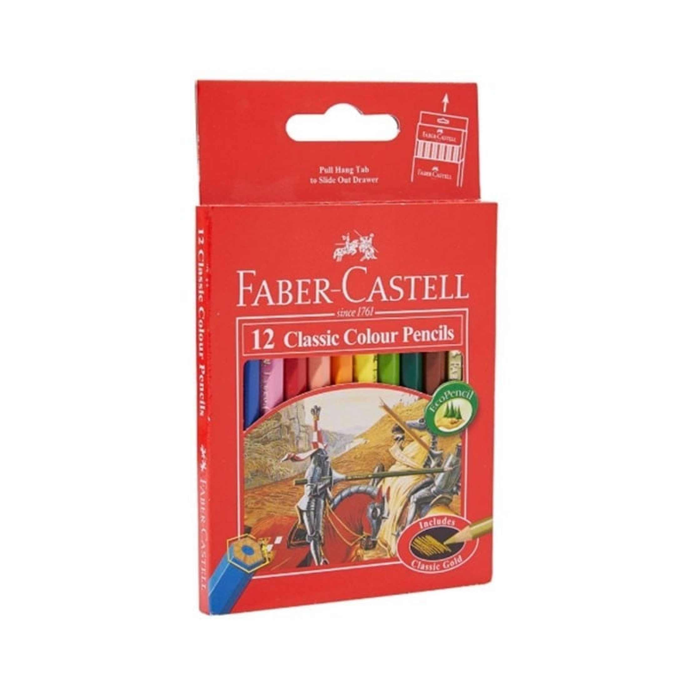Faber Castle Classic color 12 long size| Faber Castle Color pencil 24 ...