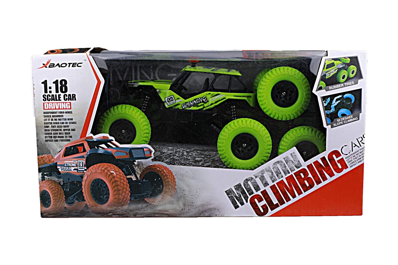 RC Rock Climber Car 4WD 8 Wheels Climbing 1:18 Rechargeable Monster ...