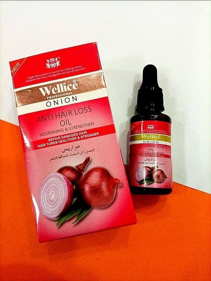 Wellice Onion Black Seed Hair serum anti hair loss - WITH COMB APPLICATOR - Controls Hair Fall ...