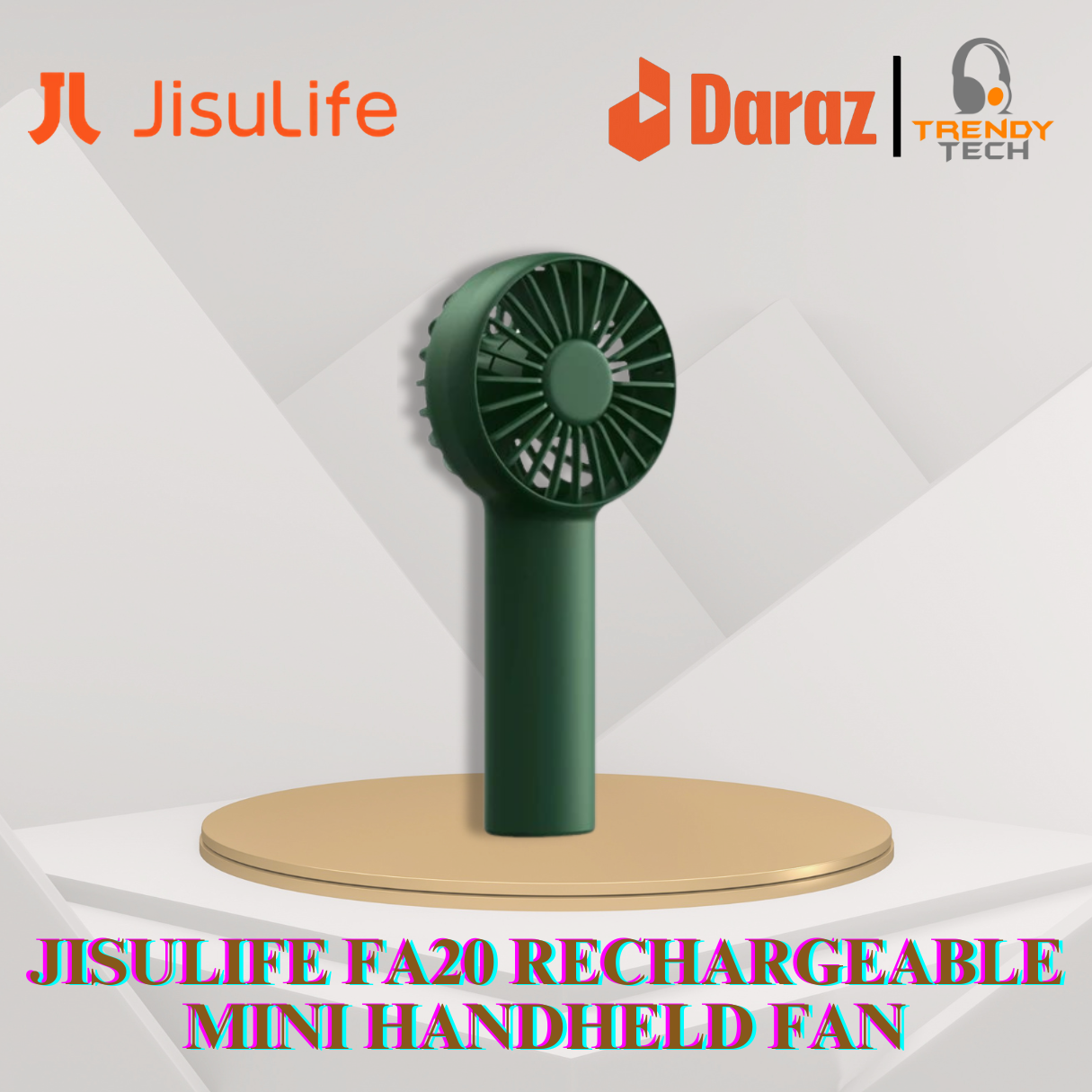 JISULIFE FA20 Rechargeable Mini Handheld Fan | Daraz.com.bd