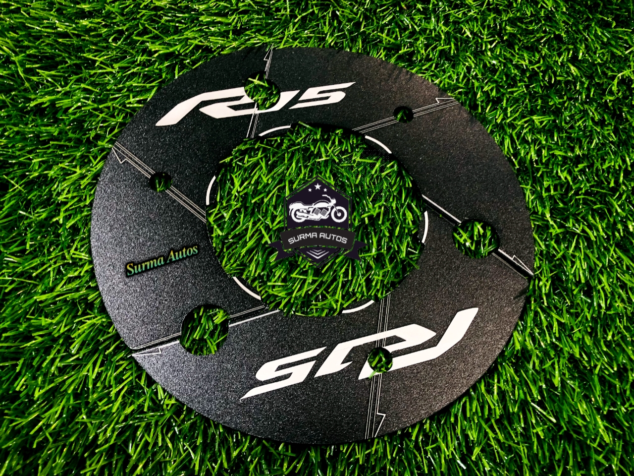 Motorcycle Rear Sprocket Cover Aluminum Rear Wheel Transmission Pulley ...