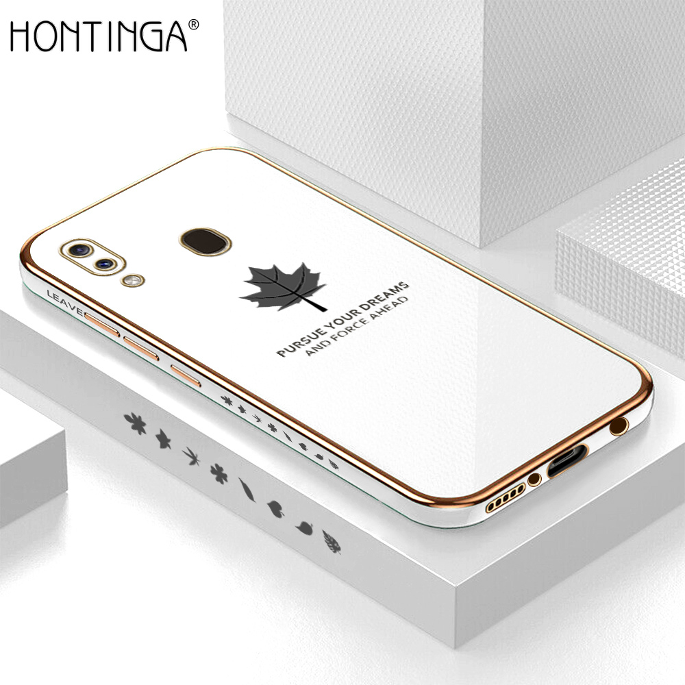 Hontinga for Samsung Galaxy A20 A30 Back Cover Luxury 6D Plating Maple ...