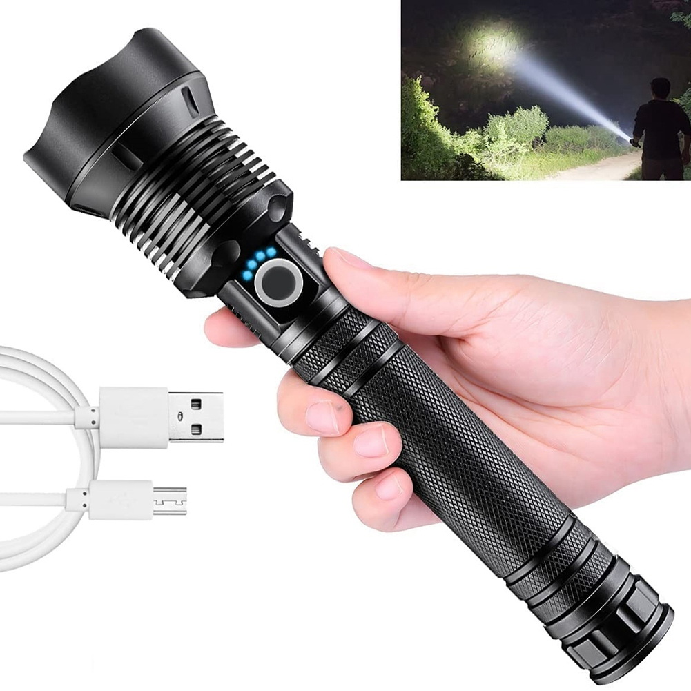 Super Bright Rechargeable LED Flashlights,5000 Lumens XHP70.2 LED ...
