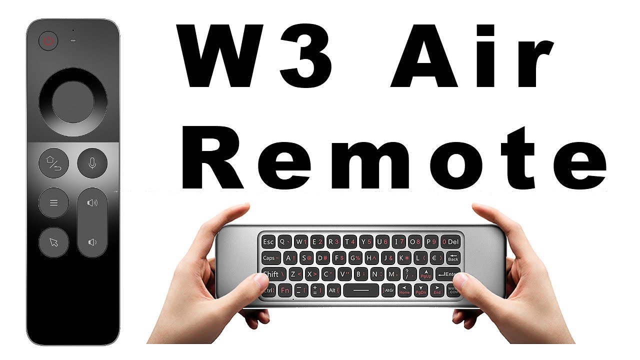W3 Air Mouse Voice Control With Keyboard Rechargeable | Daraz.com.bd