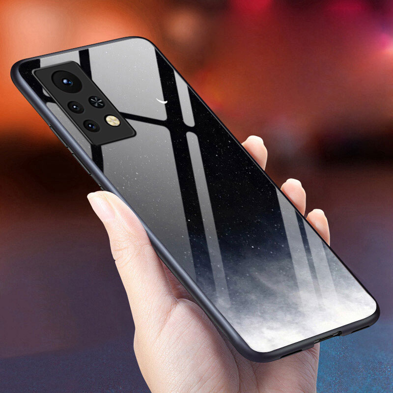 Vantime for Infinix Note 11 Pro Case Starry Sky Phone Back Hard Glass ...