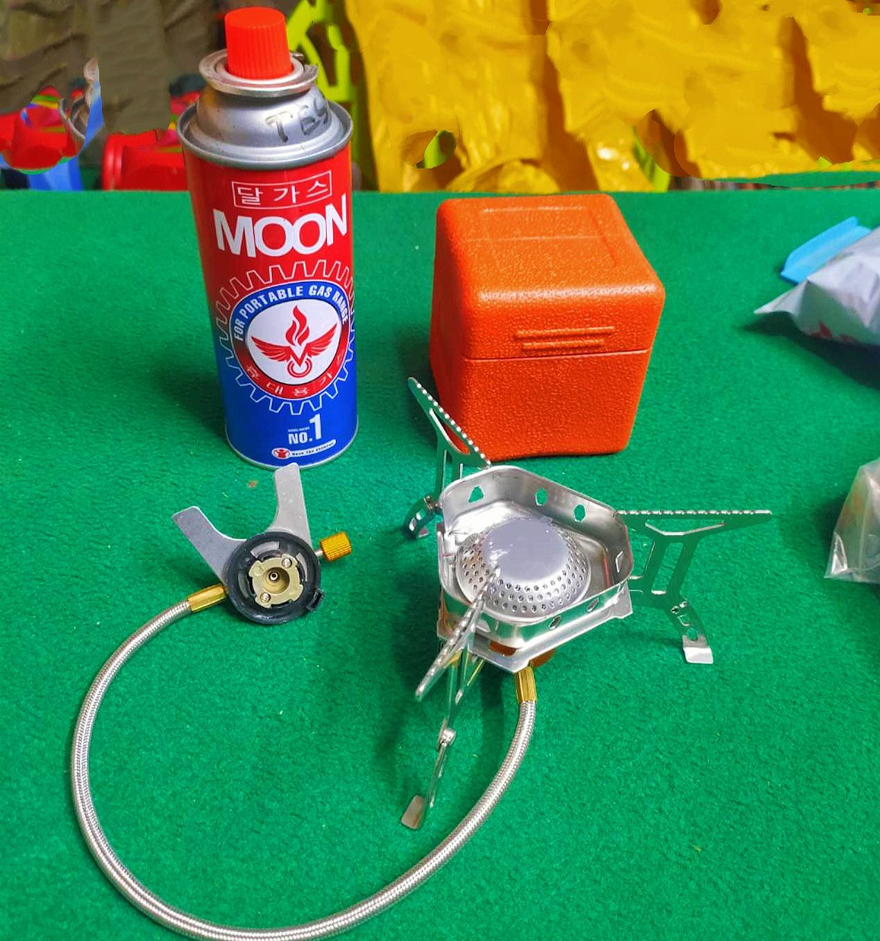 Portable Camping Stove with One Free Gas Can For Outdoors and Mobility ...