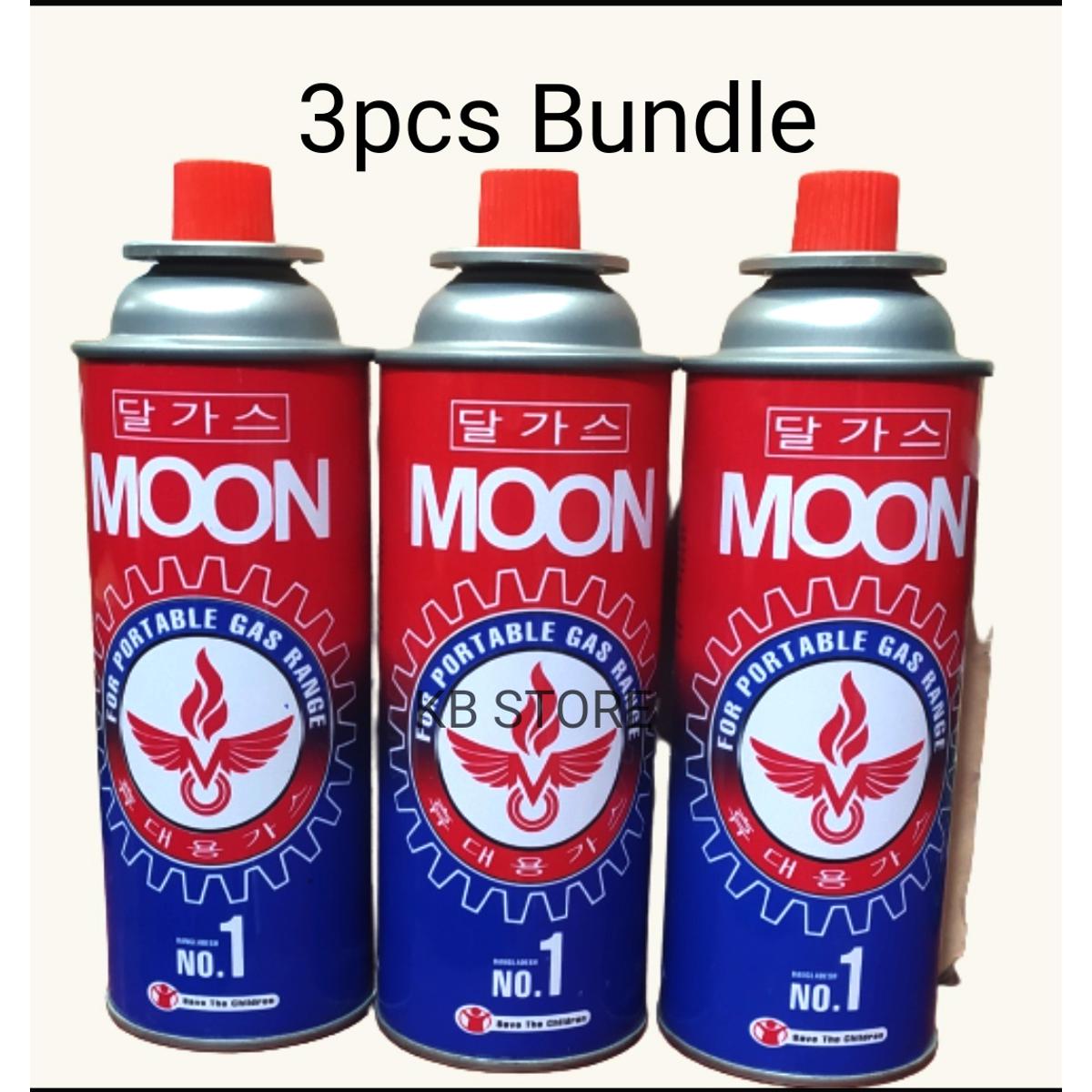3 Pcs Moon Butane Gas Can for portable burner / Portable Gas Stove ...