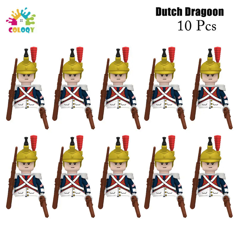 【selevn roind】Napoleonic Wars Soldiers Building Blocks WW2 Mini Action ...