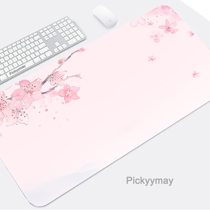 Pink Sakura Mouse Pad Gaming Mousepad Cherry Blossom Mause Large Gamer ...