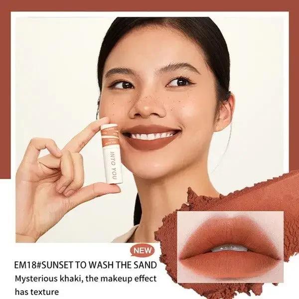 INTO YOU Matte Lipstick Lip make up Mud Waterproof Long Lasting Smudge ...