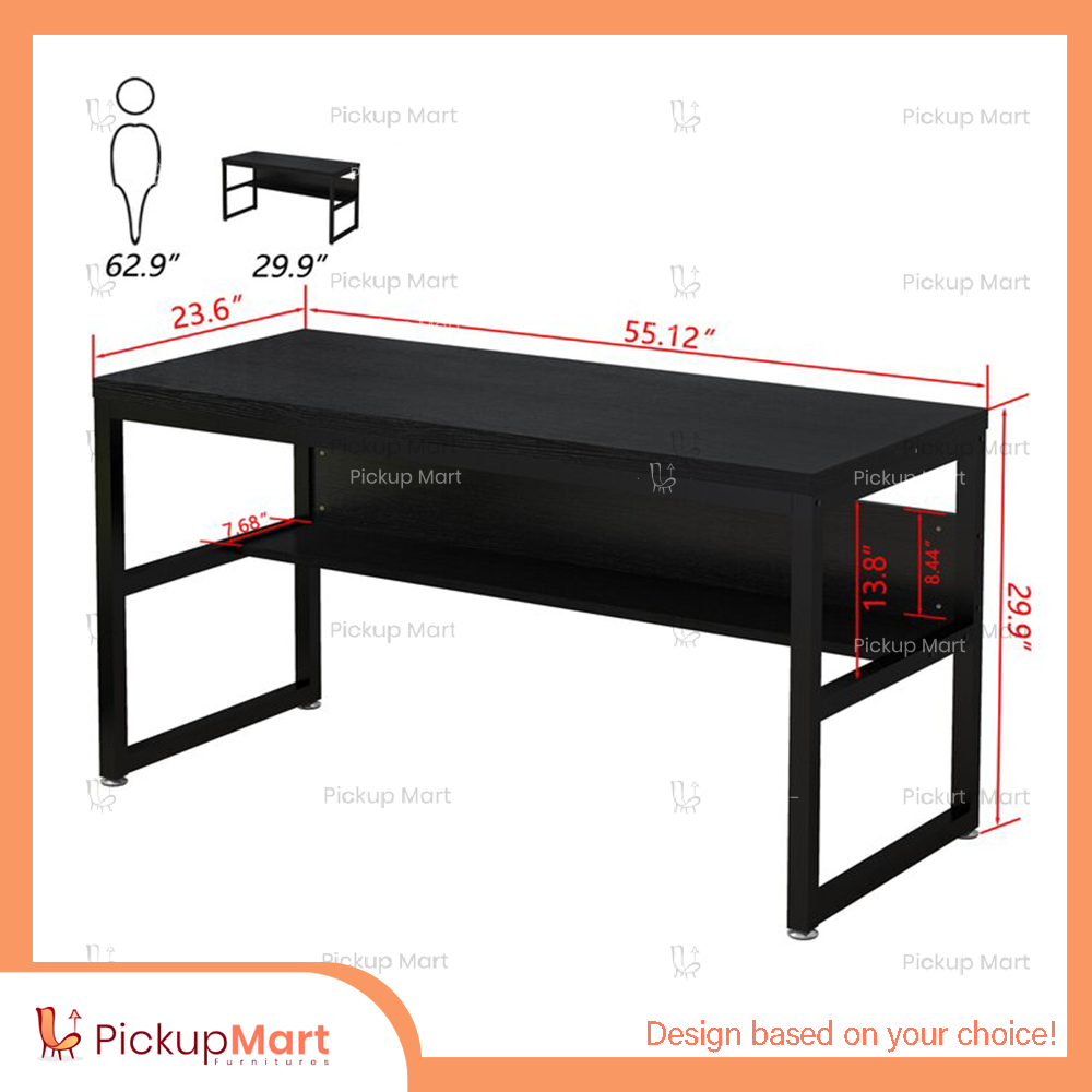 Metal Frame Workstation/ Study Table/ Computer Table/ Reading Table ...