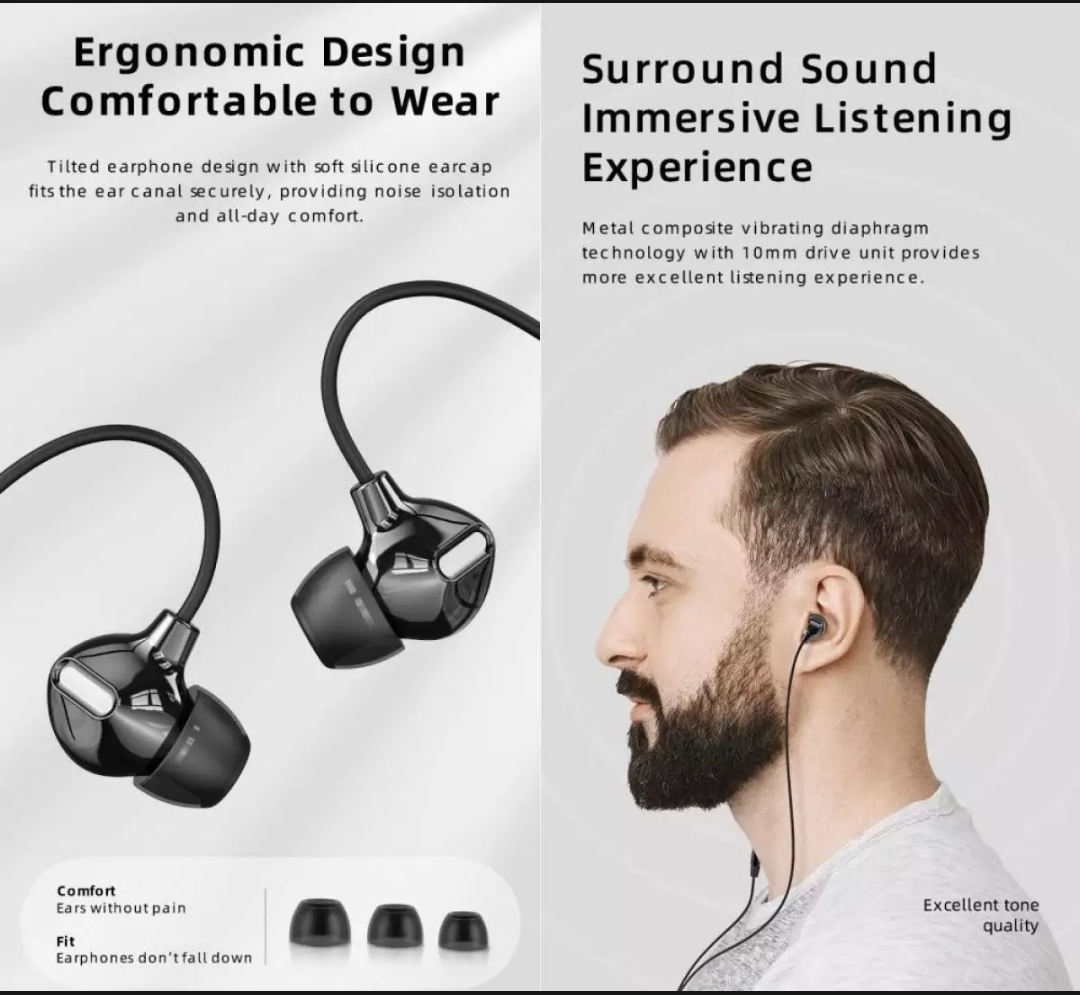 Rock Space Obsidian Stereo Earphones | Daraz.com.bd