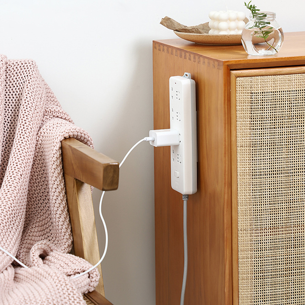 Wall Mounted Socket Holder Punch Free Plug Fixer Self-Adhesive Power ...