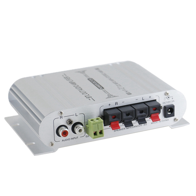 Car Stereo Amplifier Speaker Hifi Power 2.1 Channel Home Subwoofer ...