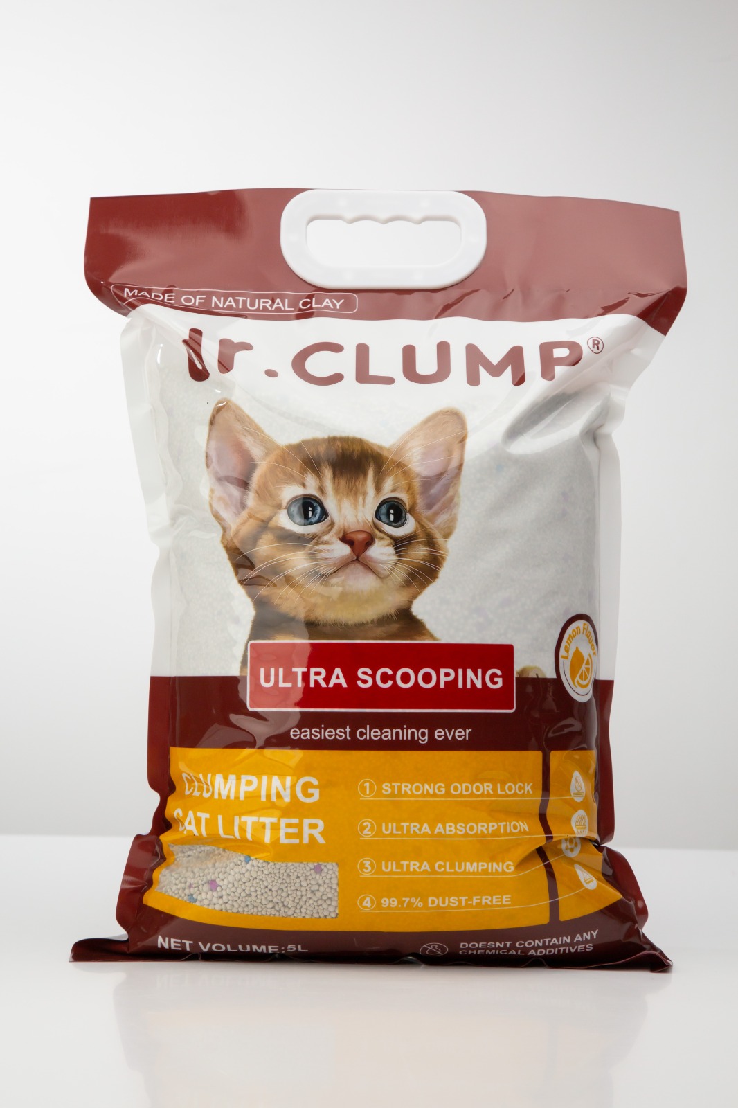 Dr. Clump Clumping Cat Litter Lemon Flavor 5 Ltr | Daraz.com.bd
