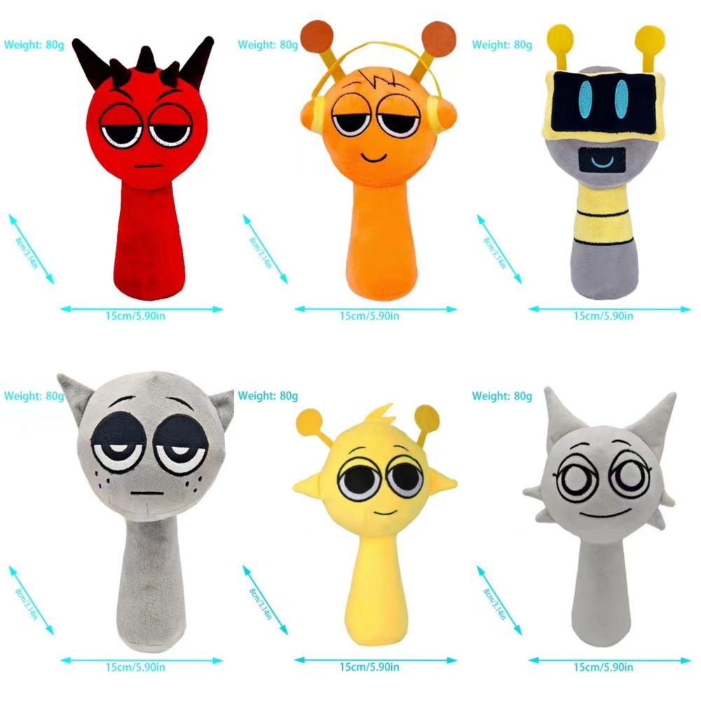 Sprunki Game Plush Toy Sprunki Doll Peluches Sprunki Incredibox Plushie ...