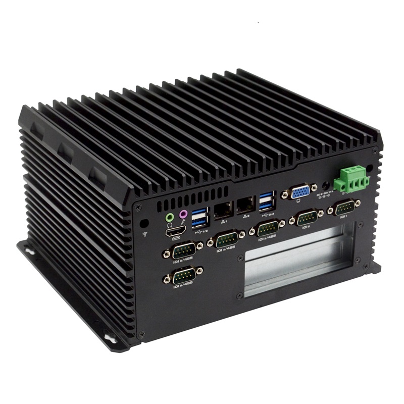 Fanless Industrial Computer, 6/7/8th Gen. Core i3/i5/i7 U Processor, 6 ...
