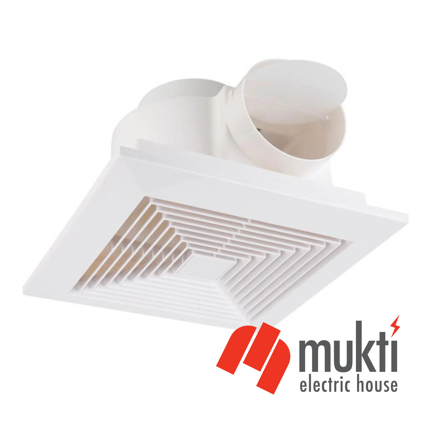 China Imported National Deluxe 12 Inch Ceiling Exhaust Fan White PVC ...