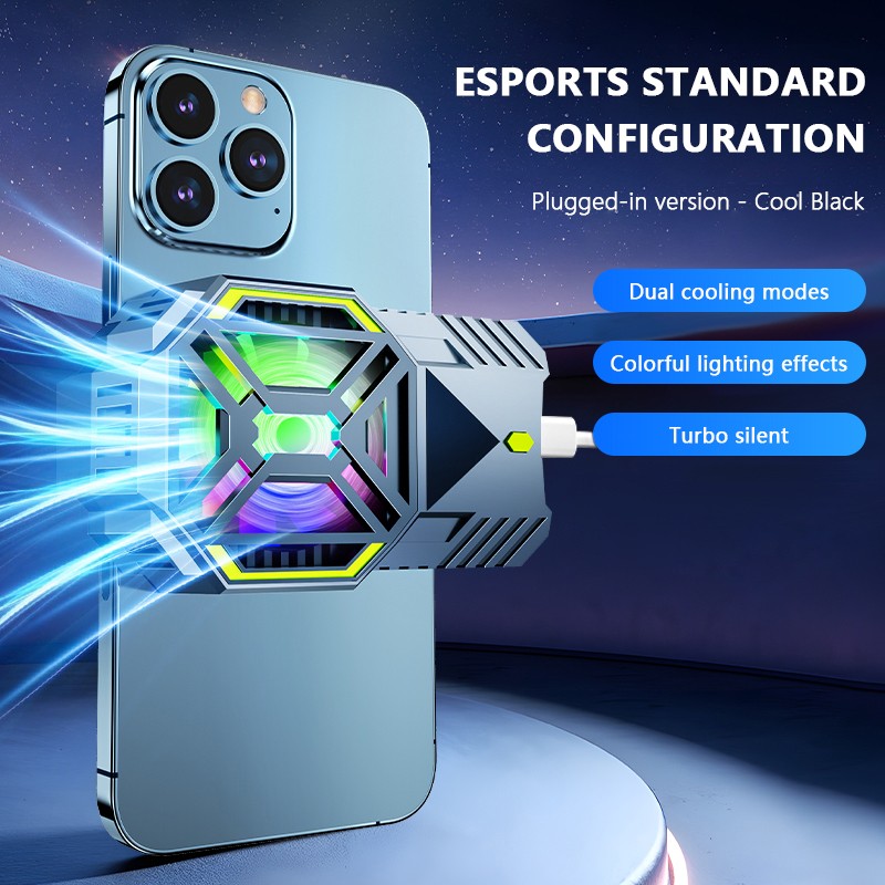 Universal Mobile Phone Pubg Cooling Fan Mobile Phone Radiator Gaming ...