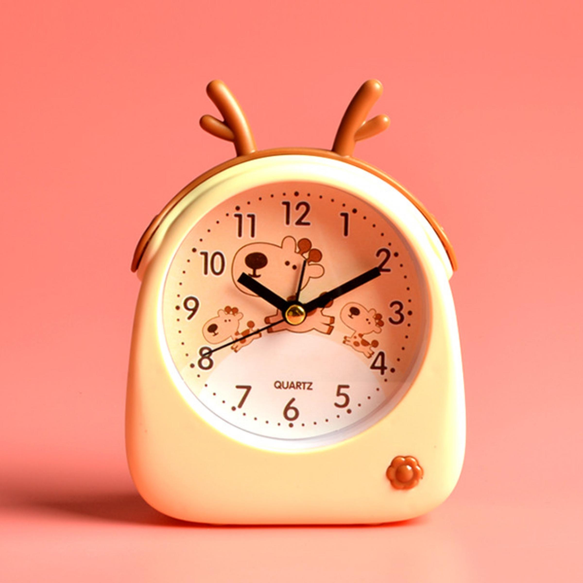 Cartoon Animal Alarm Clock Cute Personality Antlers Desktop Children ...