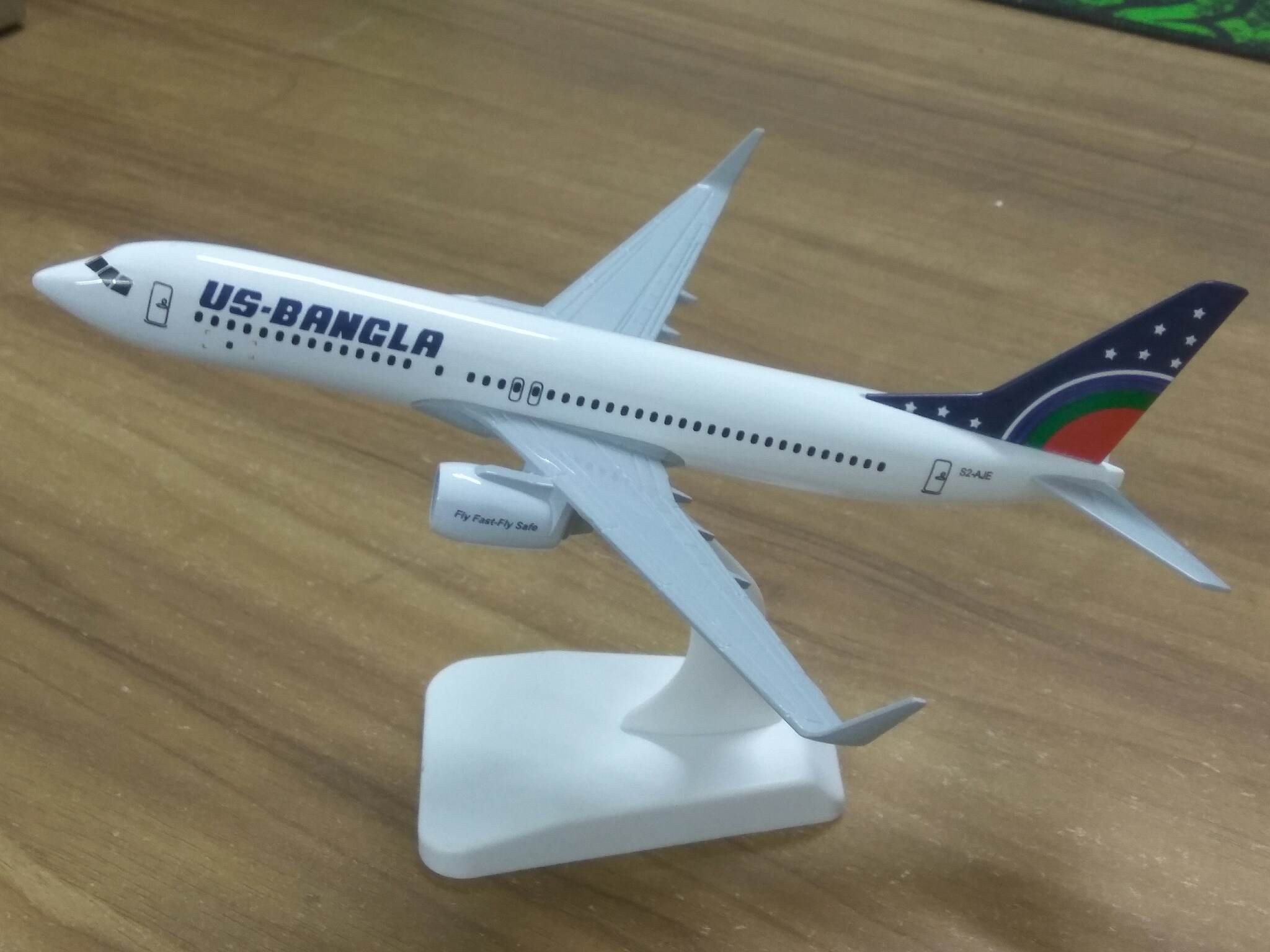 20cm US-Bangla Biman 737 Metal Passenger Airplane Aircraft Die Cast ...