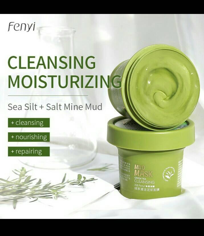 Fenyi MATCHA deep cleansing mud cream green tea oil-control skin care ...