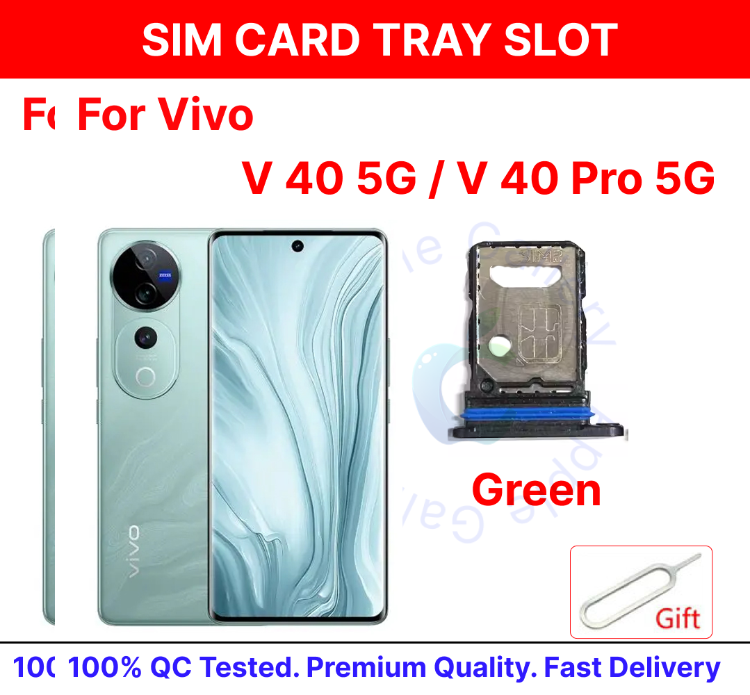 For Vivo V40 5G / Vivo V40 Pro 5G Dual Nano Sim Card Tray Slot Holder ...
