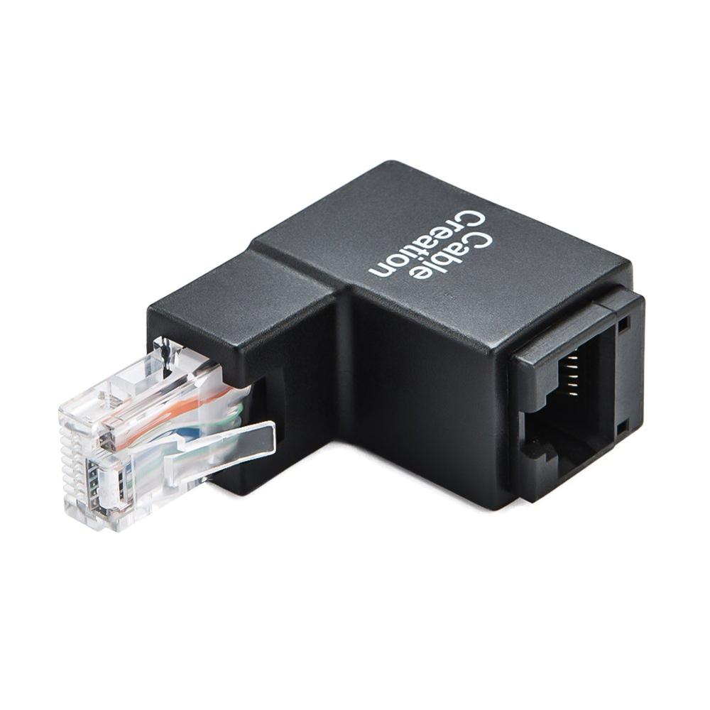 Ethernet Adapter 90 Degree And 270 Degree Rj45 / 8p8c Ethernet Female ...