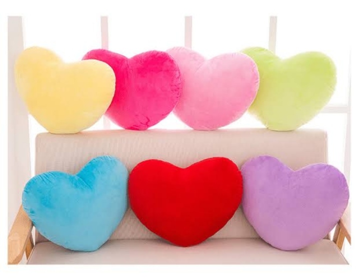 Heart Shape Love Pillow Love Pillow Plush Toy Red Heart Shaped Car ...