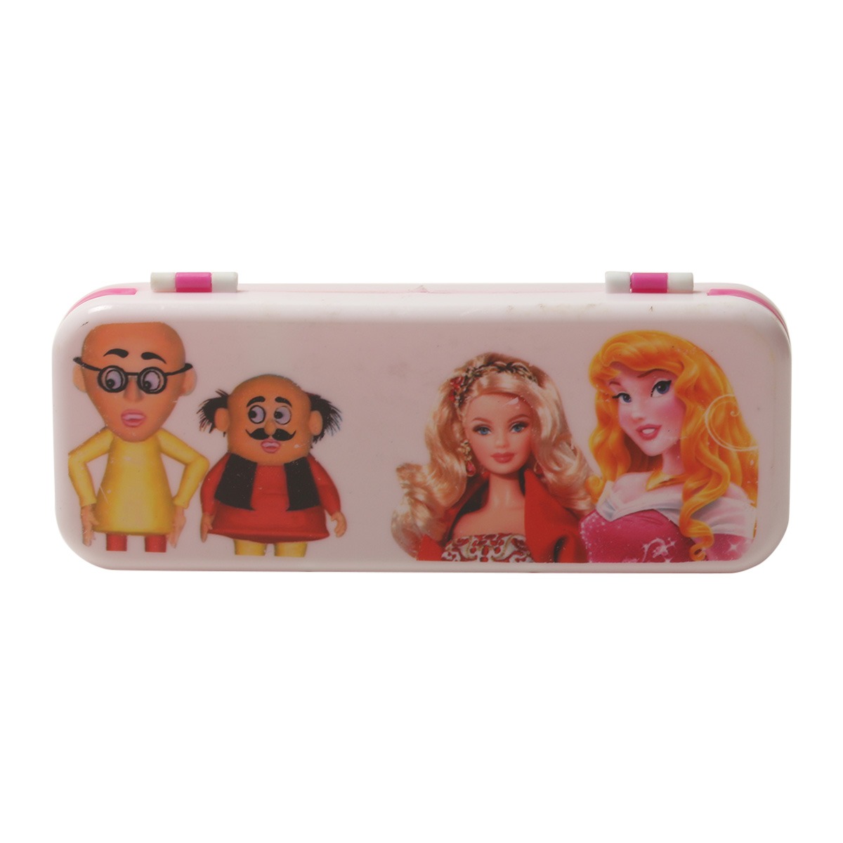 New Design Motu Patlu Cartoonkids 3 Parts Square Shape Plastic Pencil