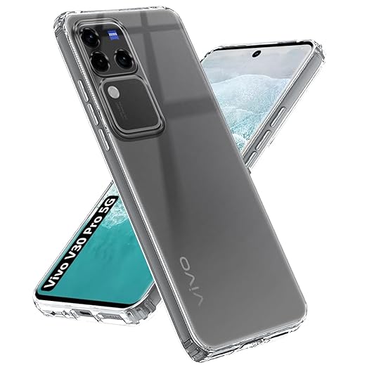 Vivo V30 Pro 5G Flexible Clear Transparent Soft TPU Back Case Cover