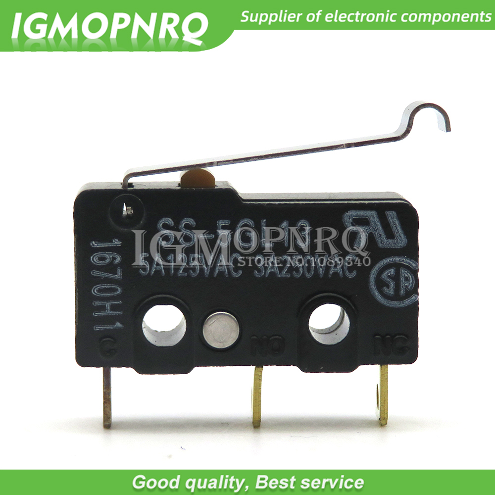 1PCS/lot Limit Micro switch Three Straight Legs Mouse Side Key ...