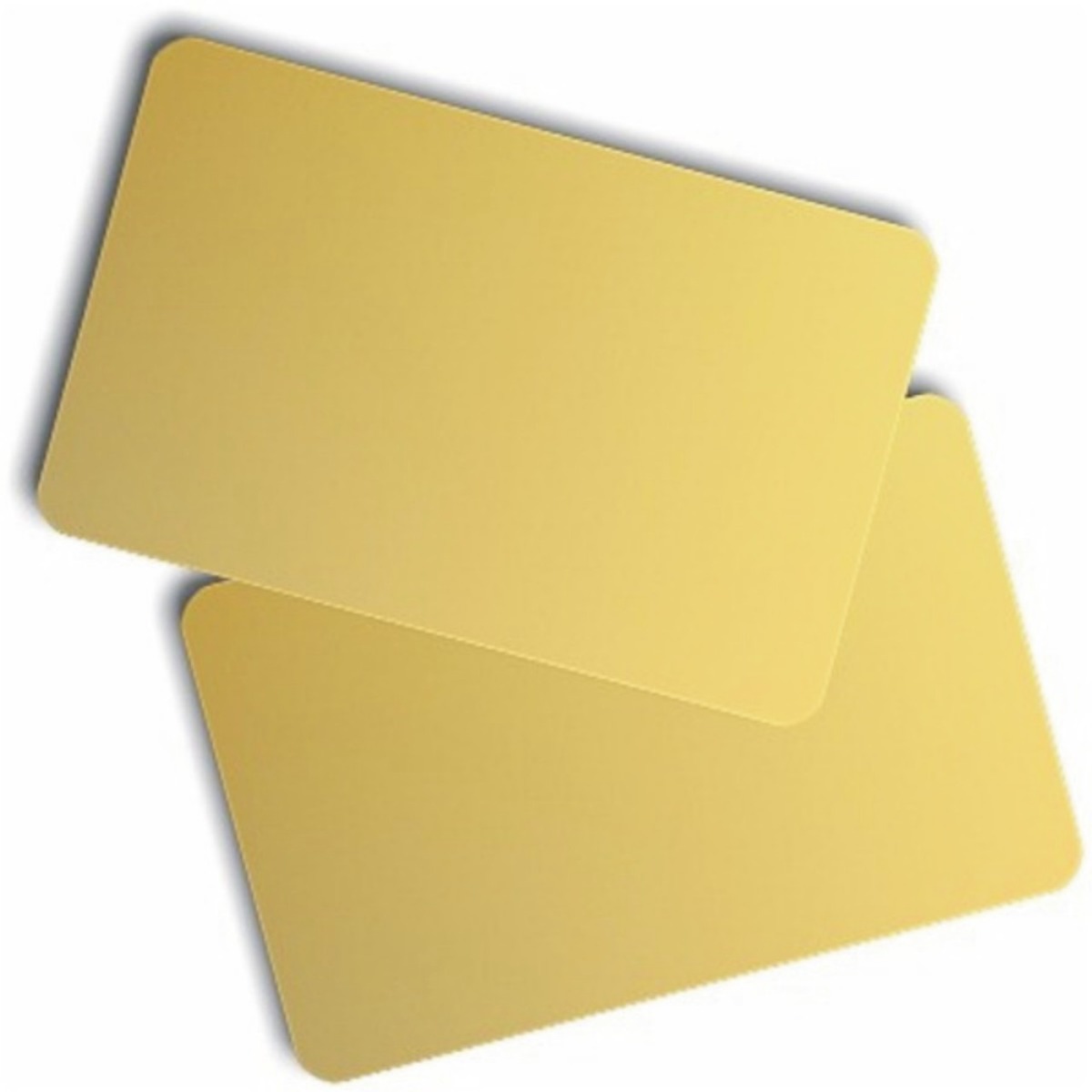 PVC Plain Golden ID Card (50pcs) for uv printer, zebra printer, hiti ...