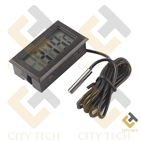 TL8009 TL 8009 Digital LCD Display With Thermometer Temperature Meter Gauge Thermometer Sensor ...