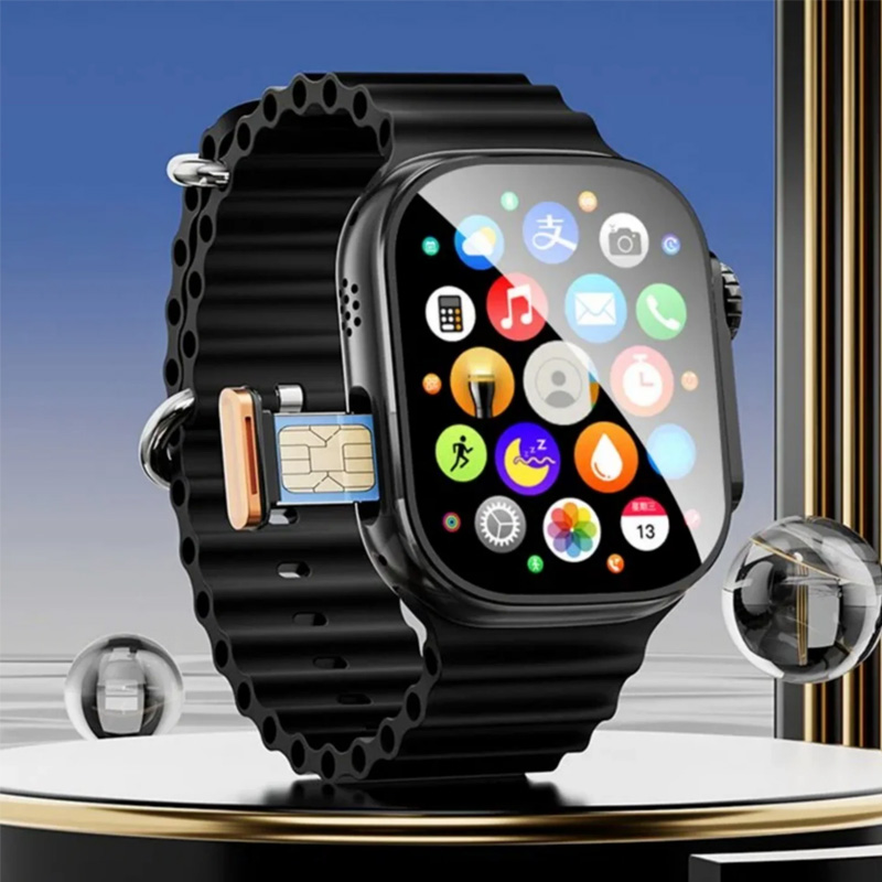 WS10 Ultra Android Smartwatch: 8GB RAM, 128GB ROM, Rotatable Camera ...