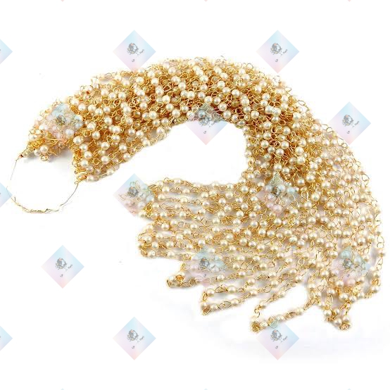 pearl chain i/ pearl beads chain 12 pieces for jewellery making ...