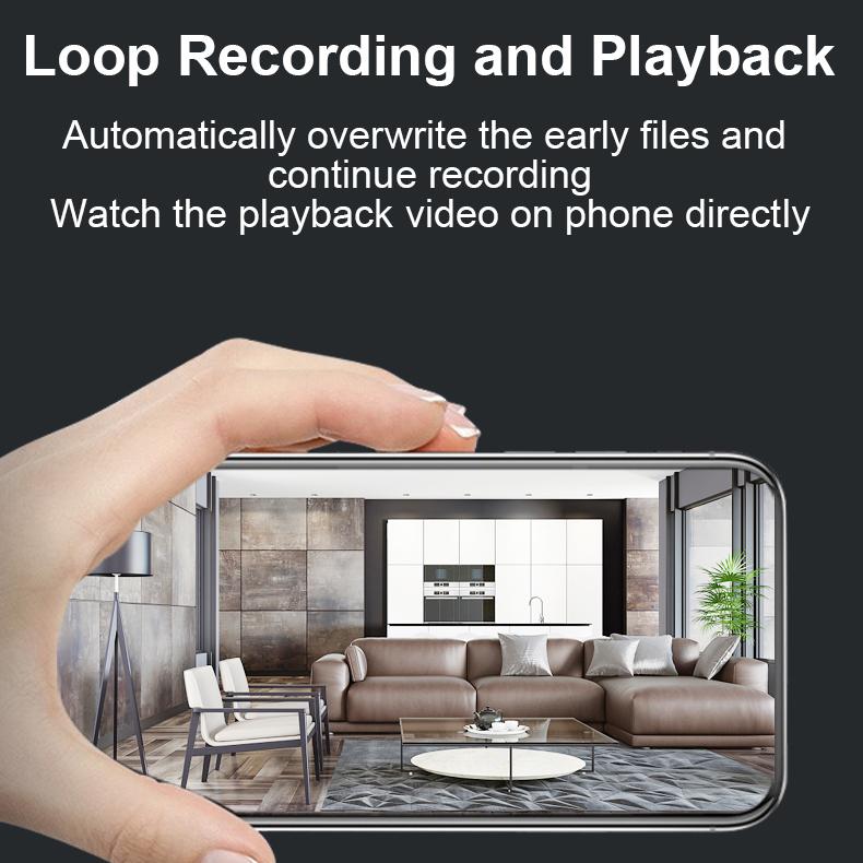 Battery Backup IP Camera WD7 Mini HD WIFI Camera Night Vision 180 ...