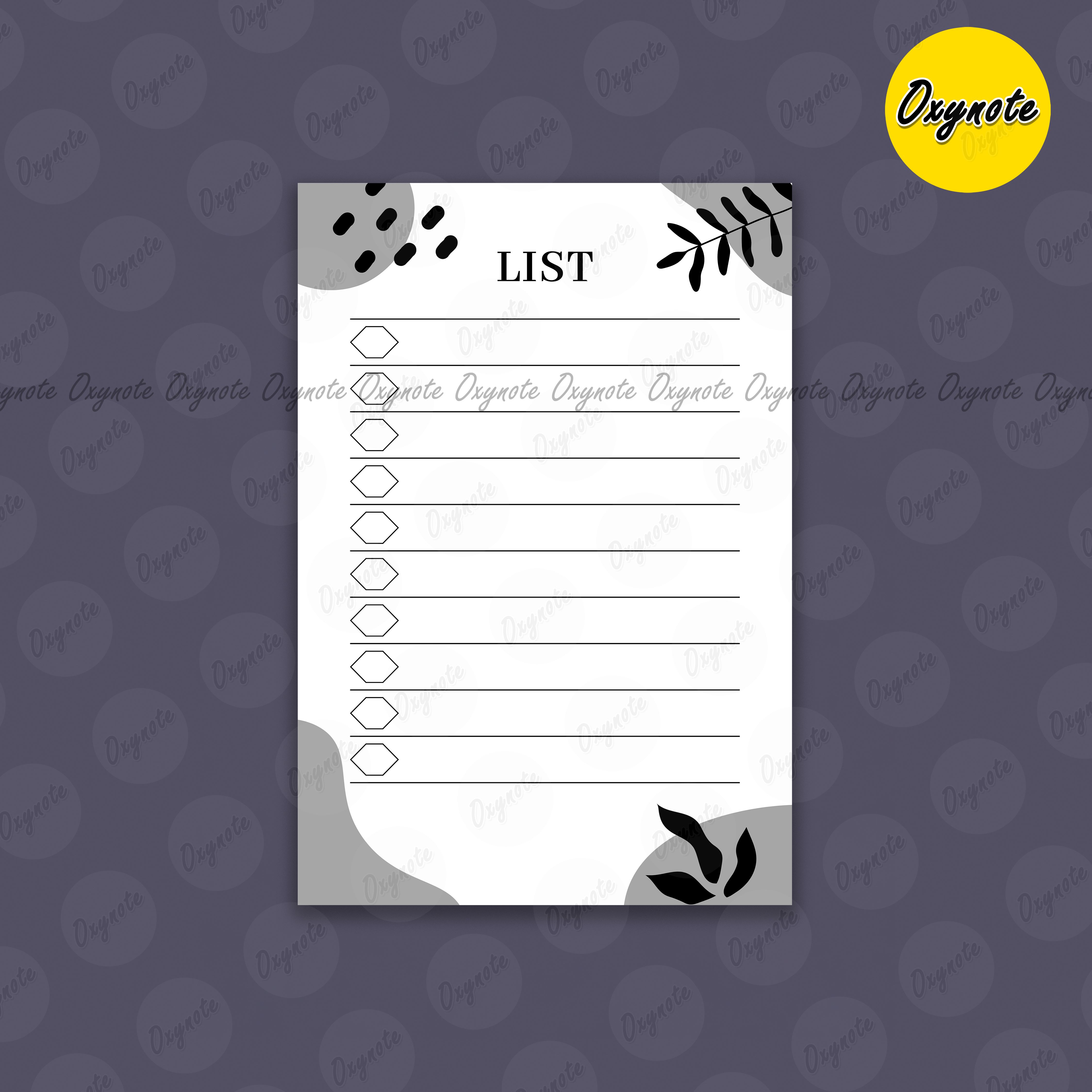 Checklist / Wishlist / List / Grocery & Shopping List (Mini Size) by ...