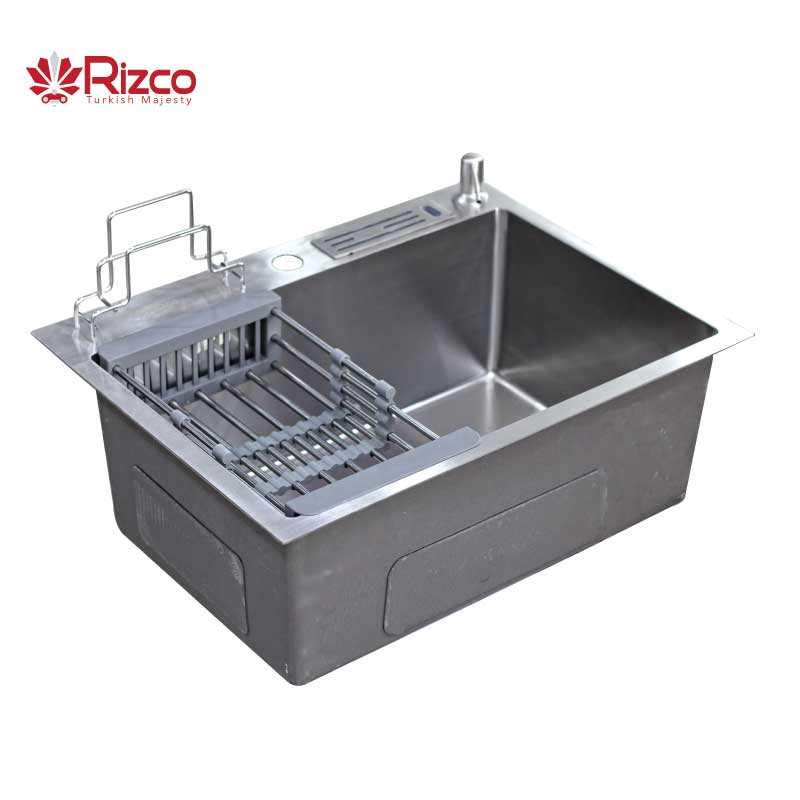 Rizco Stainless Steel Handmade Kitchen Sink RKS SS 24 Inch | Daraz.com.bd