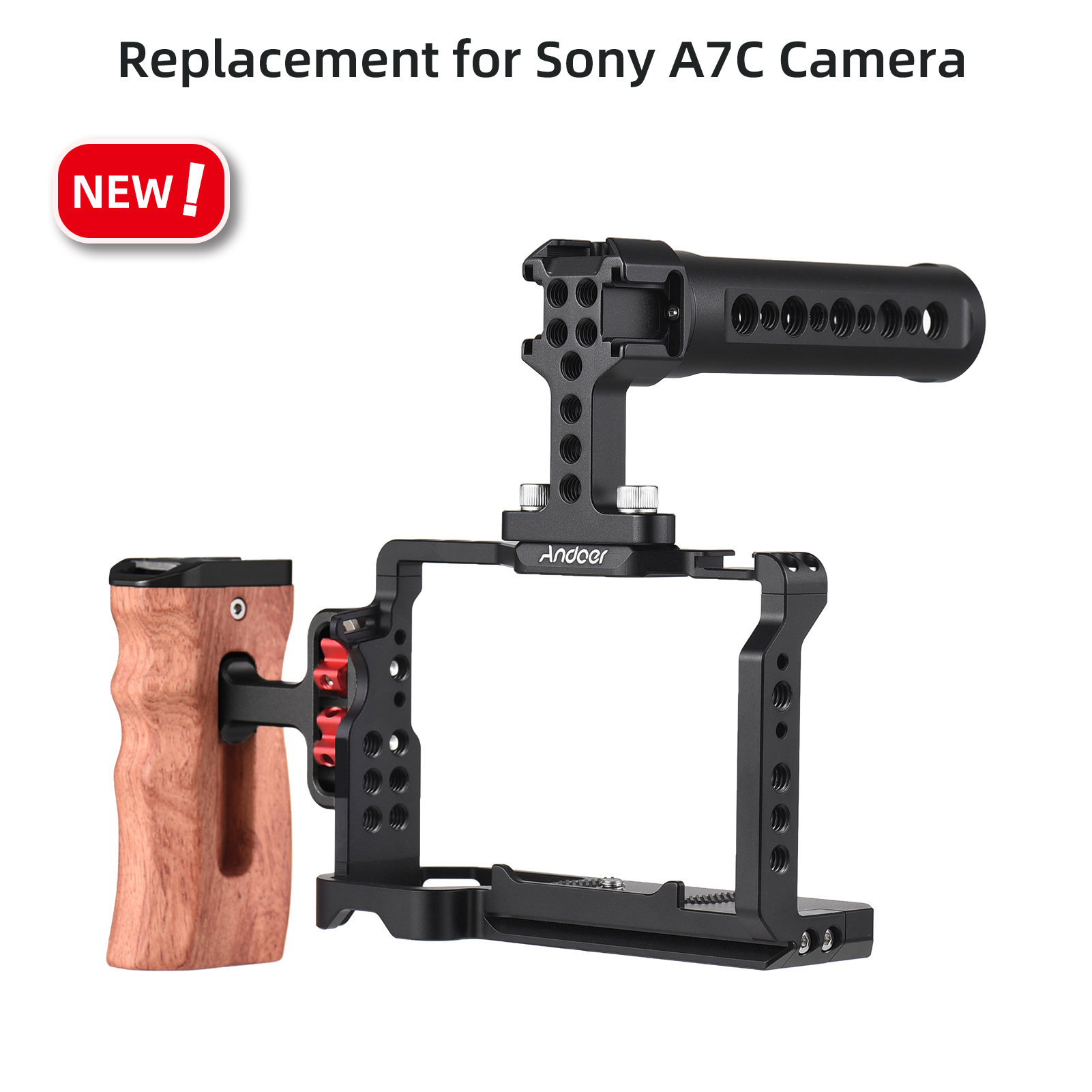 Andoer Camera Cage Kit for Sony A7iii A7C Aluminum Alloy Camera Video ...