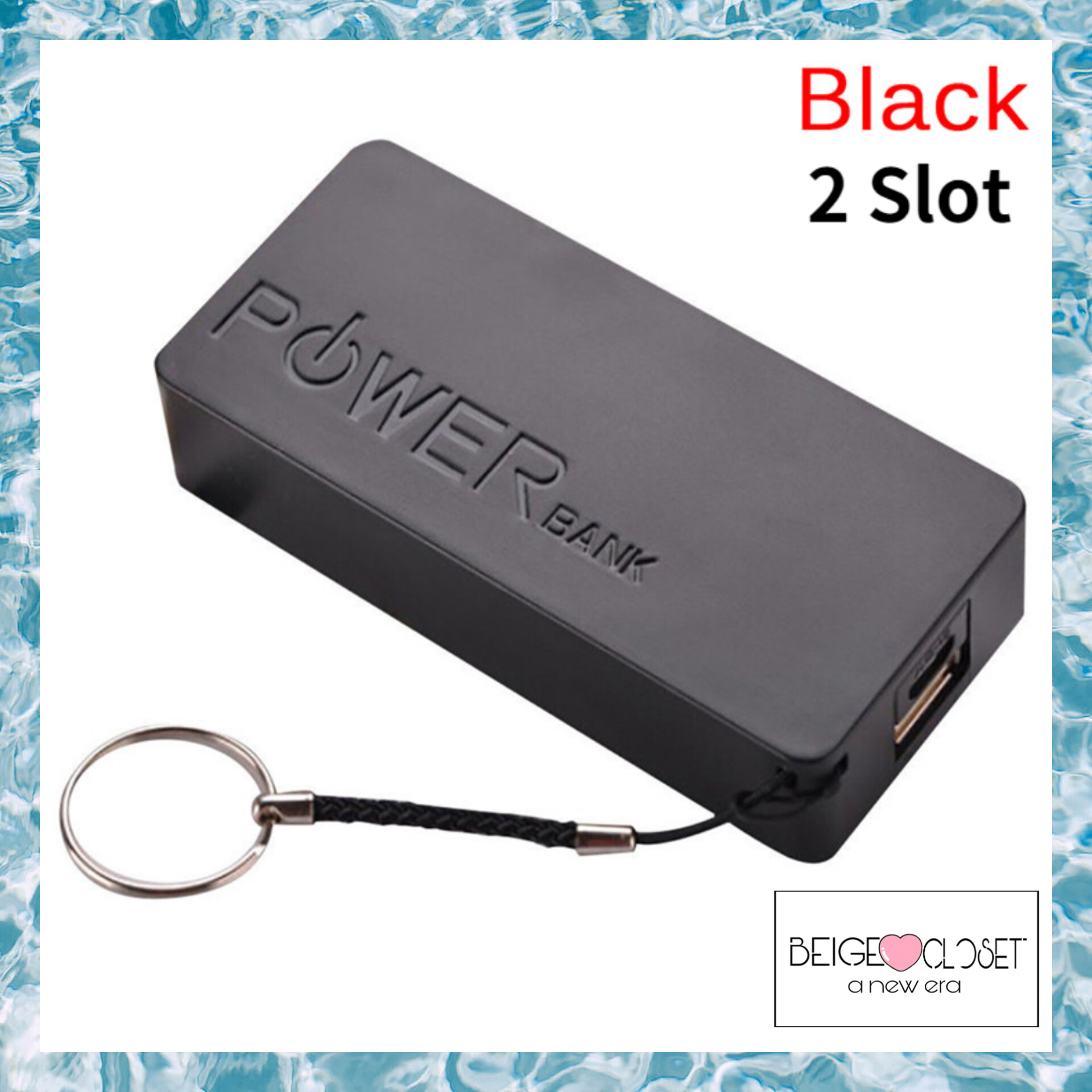 Beige closet 18650 Power Bank Shell 5V 5600mAh USB Charger Battery ...