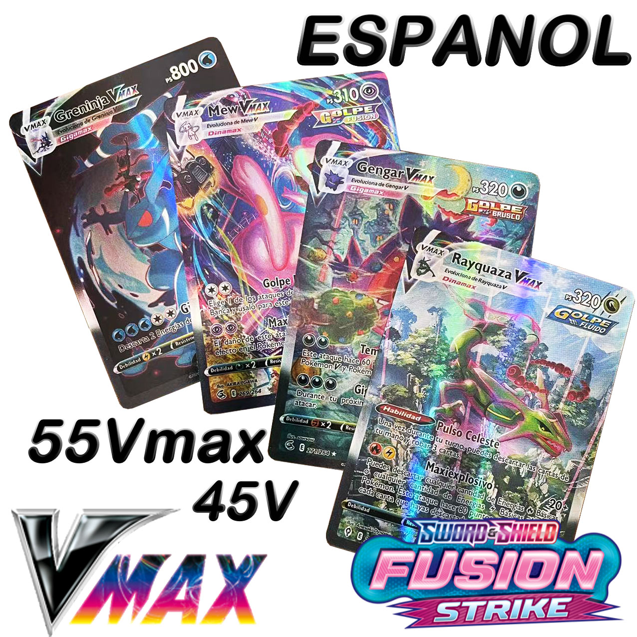 【3C VictoryEagle】Spanish Pokemon Cards Charizard Pikachu Vmax GX MEGA ...