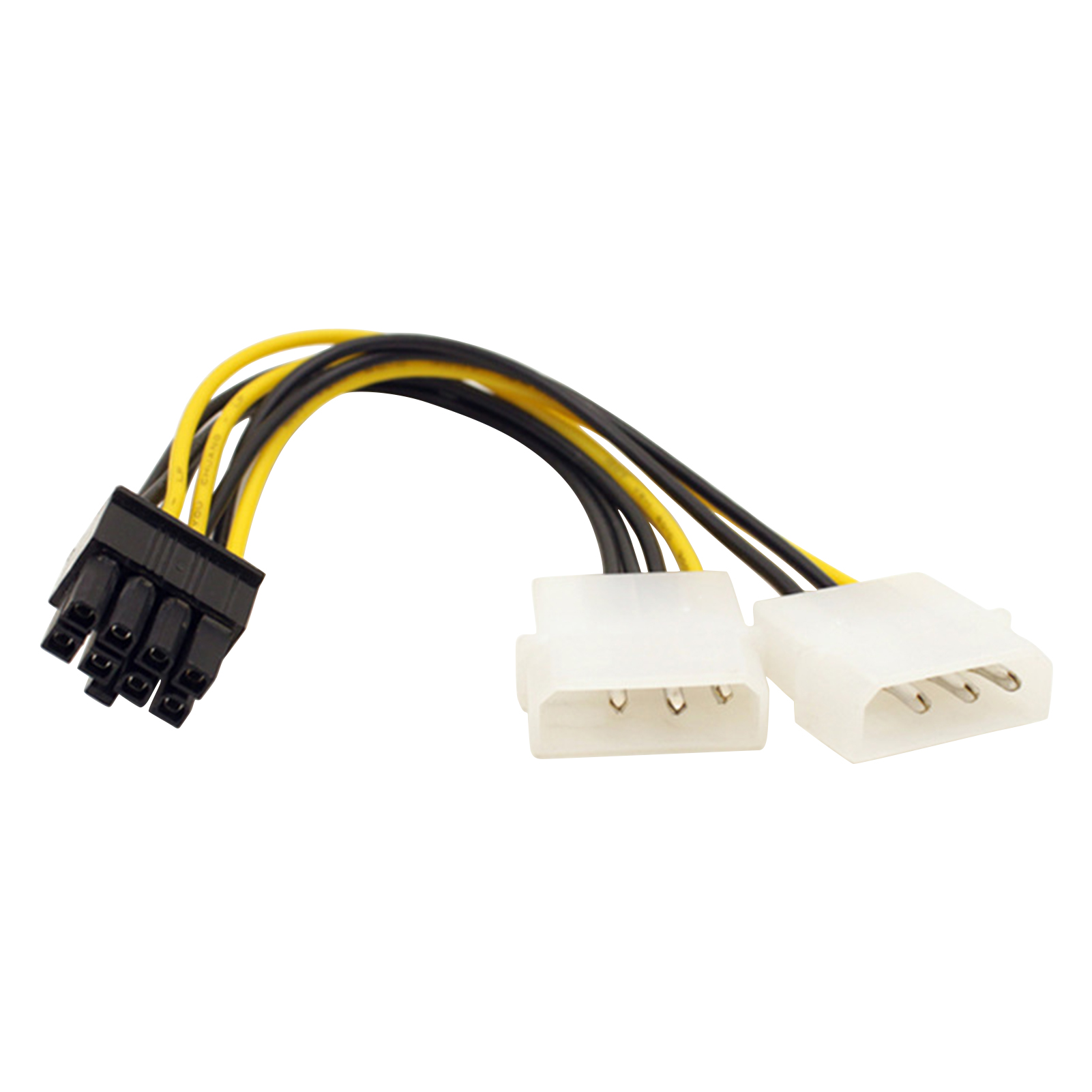 Graphics Card Power Cable Anti-deform Dual 4Pin to 8Pin Video Card ...