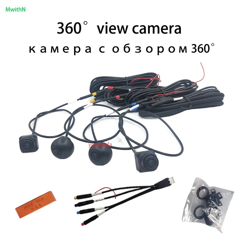 For Android with built-in 360app 3D Around view 360 car camera ...