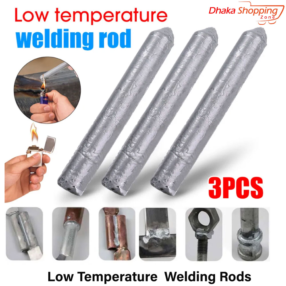 3 pcs Low Temperature Easy Melt Stainless Steel Welding Rods Universal ...