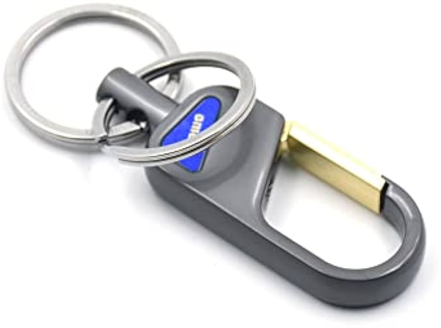 Omuda Antique Hook Locking Silver Metal Carabiner key ring for Bike,Car ...