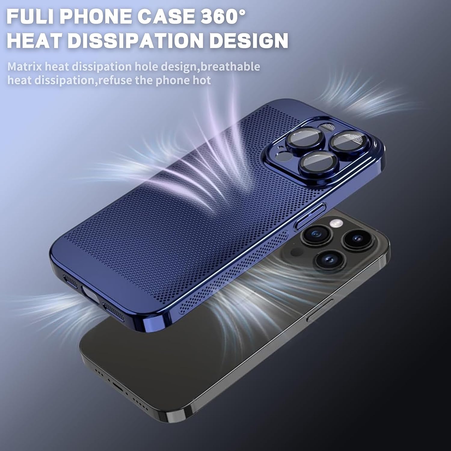 Fine Mesh Cooling Phone Case For iPhone 15 Pro Max /iPhone 15 Plus ...