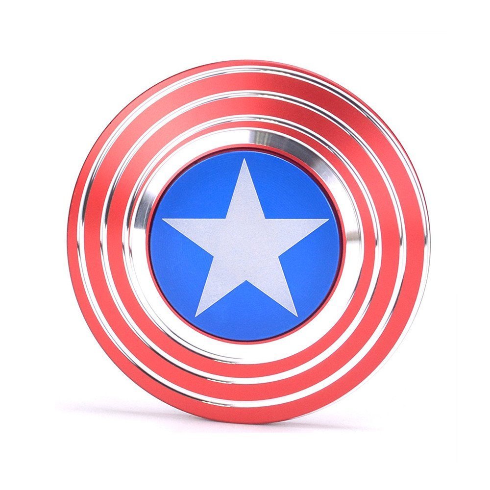 Captain America Fidget Metal Spinner - Red colore | Daraz.com.bd
