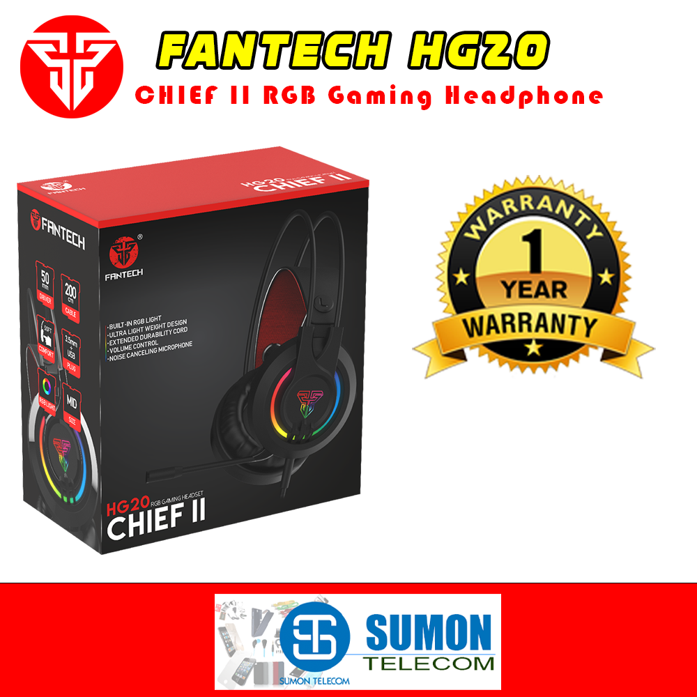 FANTECH HG20 CHIEF II RGB Gaming Headphone | Daraz.com.bd