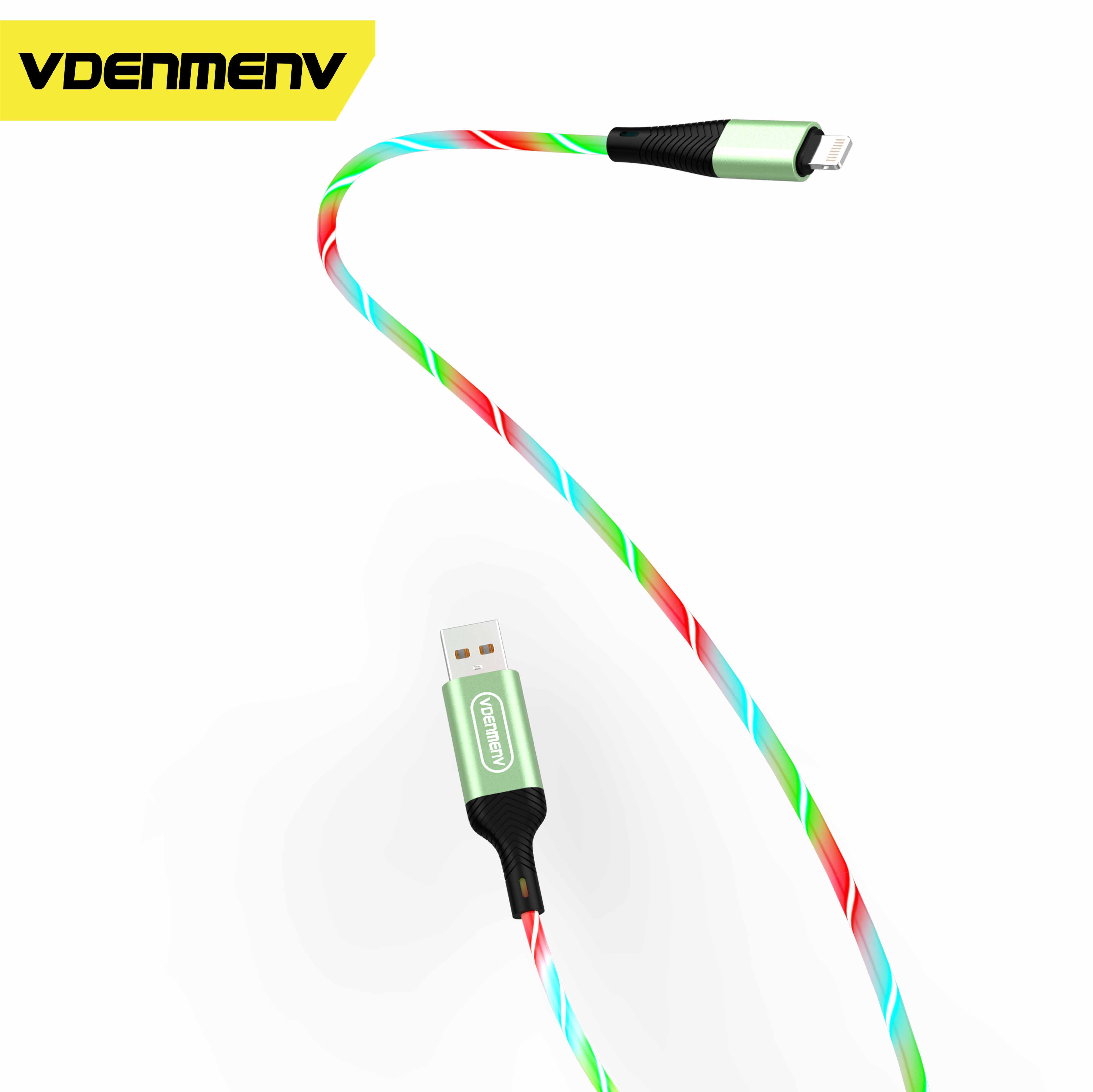 VDENMENV D25L 2.4A Lightning Data Cable 1Meter Lightning | Daraz.com.bd